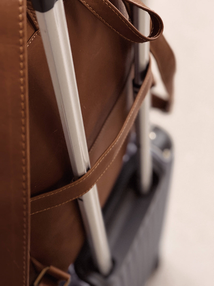Leather Commuter Backpack | Beyond Borders Collective